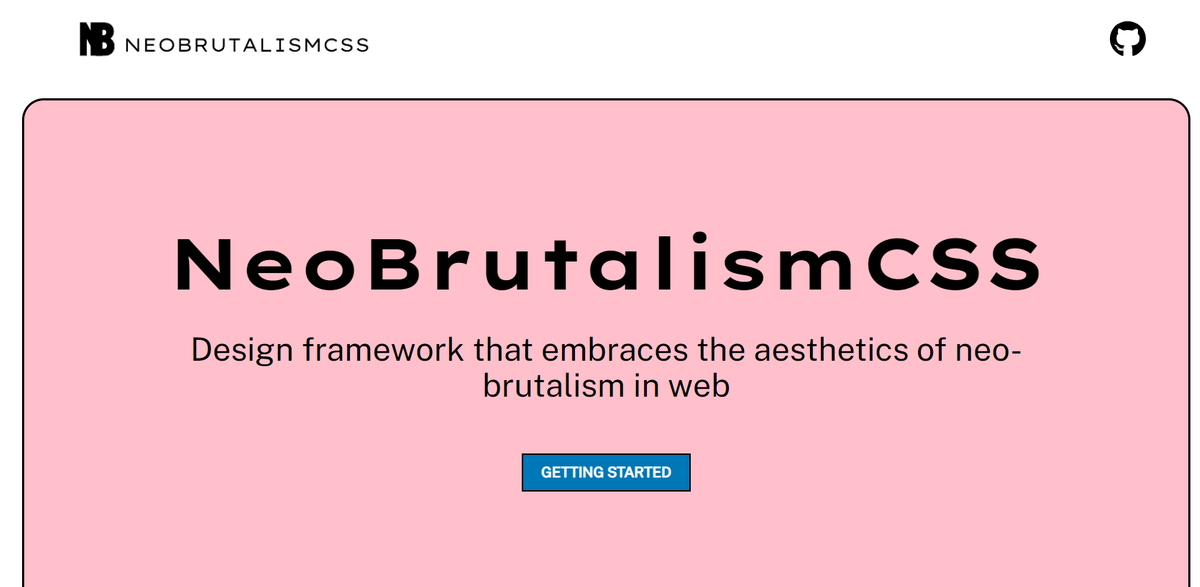NeoBrutalismCSS - A CSS library embracing the neo-brutalist design principles | Steemhunt